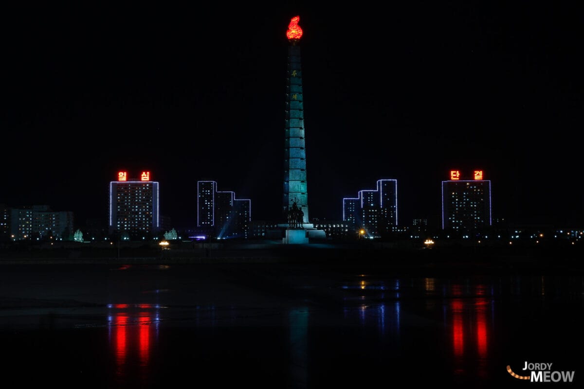 Nighttime Splendor: Pyongyang Skyline | Offbeat Japan
