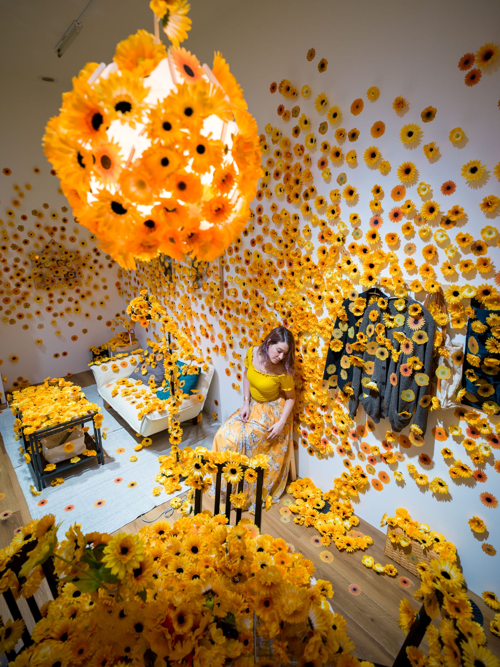 Immersive Sunflower Installation by Yayoi Kusama | Offbeat Japan